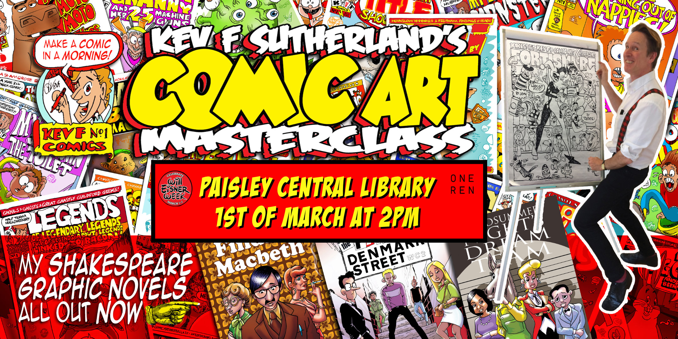 Kev F Sutherland - Afternoon Comic Art Masterclass | OneRen